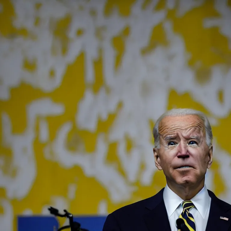 Joe Biden lost in an endless office space with peeling | Stable ...