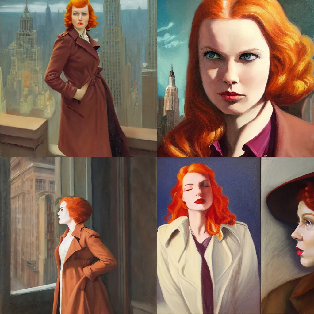 portrait of Jennifer Johanson as a 1930 New York | Stable Diffusion ...