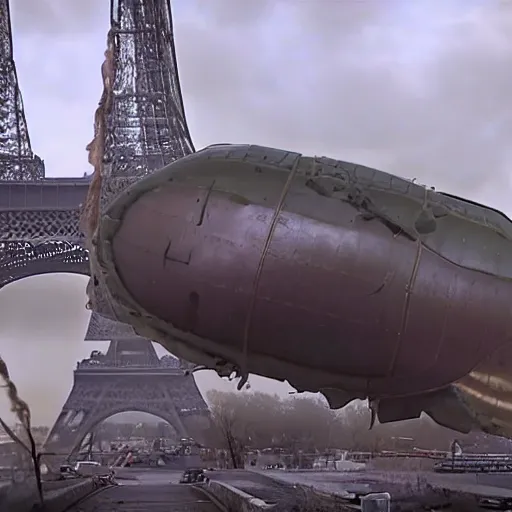 fallout 5 paris cinematic shot, frog perspective of an | Stable ...