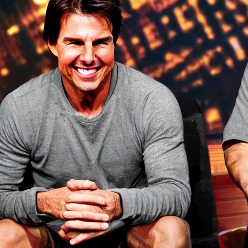 Tom Cruise in the Joe Rogan Experience | Stable Diffusion