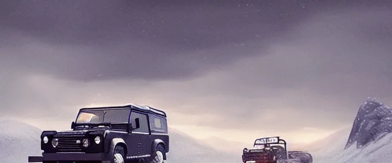 Land Rover Defender 110 (1985), an epic fantasy, | Stable Diffusion ...