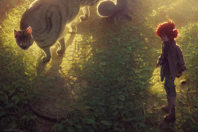 highly detailed stray cats, stephen bliss, unreal | Stable Diffusion ...