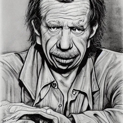 a comics drawing of vaclav havel by karel saudek | Stable Diffusion ...