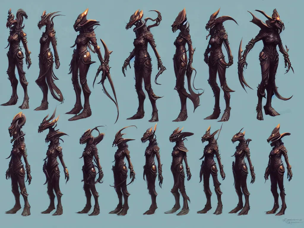 highly detailed character design sheet for a sci - fi | Stable ...