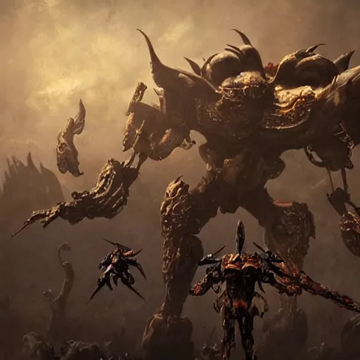 “erebos’s titan, revenant, reaver drone, art by | Stable Diffusion ...