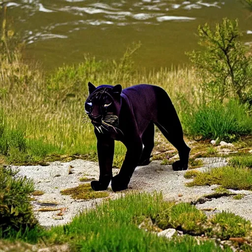 national geographic photograph, a panther walking | Stable Diffusion ...