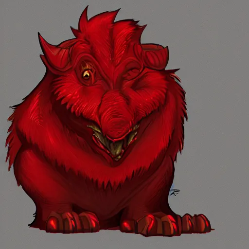 cute palm sized blood red beast, digital art | Stable Diffusion | OpenArt