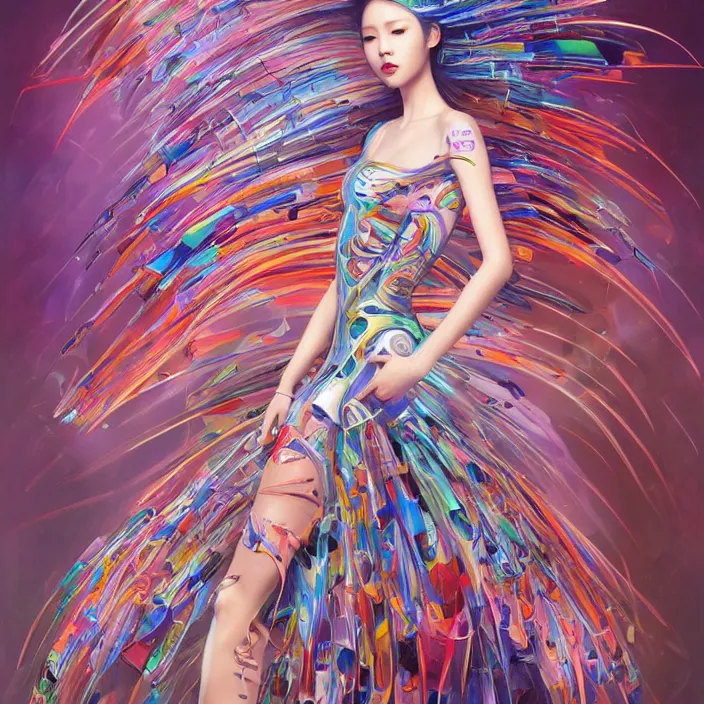 girly kpop idol, full body, high fashion, futurist, | Stable Diffusion ...