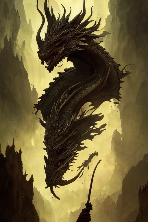 dragon, sorcerer, lord of the rings, tattoo, decorated | Stable ...