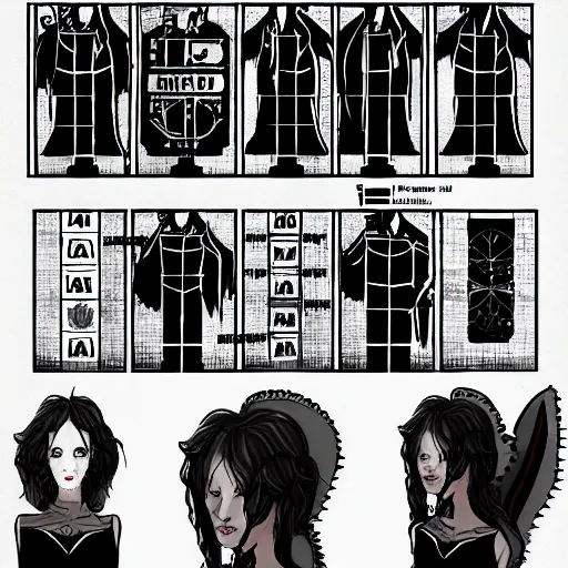friendly vampire, character sheet | Stable Diffusion | OpenArt