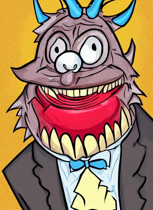 a grinning devil dressed as an accountant, hellish, | Stable Diffusion ...