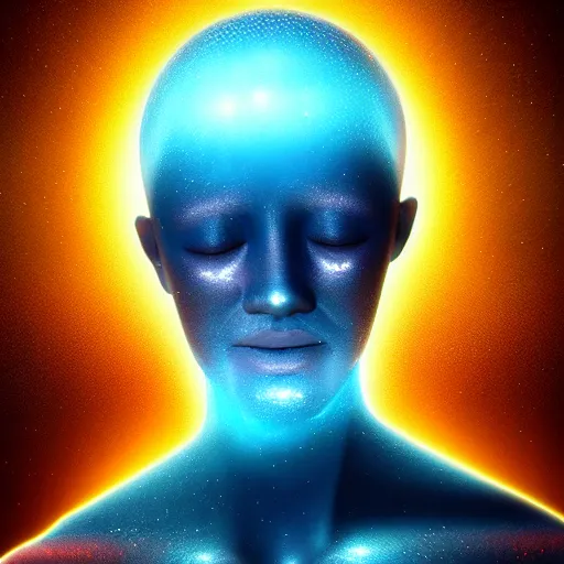 digital painting Universe's celestial God is crying in | Stable ...