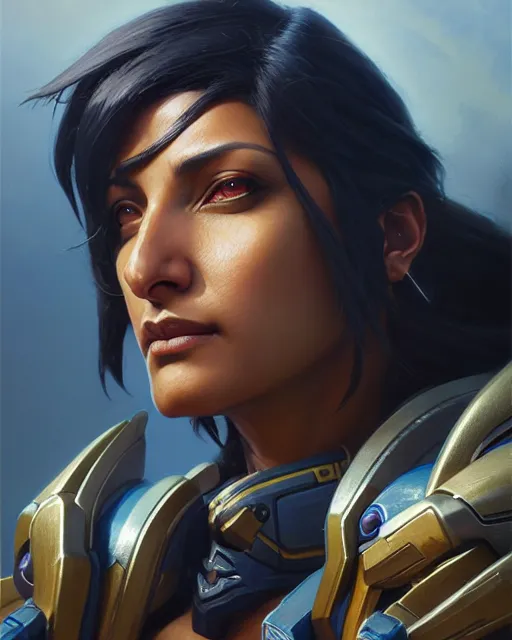 pharah from overwatch, character portrait, portrait, | Stable Diffusion ...