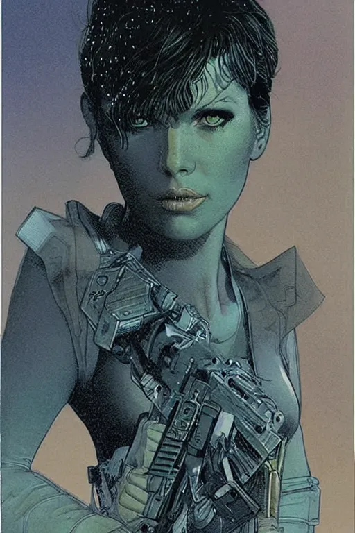 Maria. Beautiful Blade runner mercenary. concept art | Stable Diffusion ...