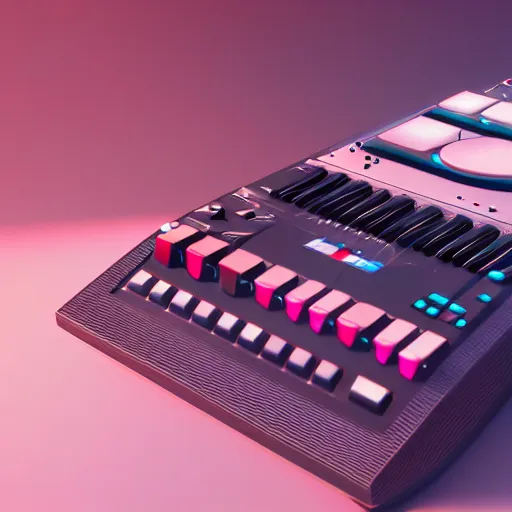 concept of futuristic akai sampler, 3 d render, octane | Stable ...