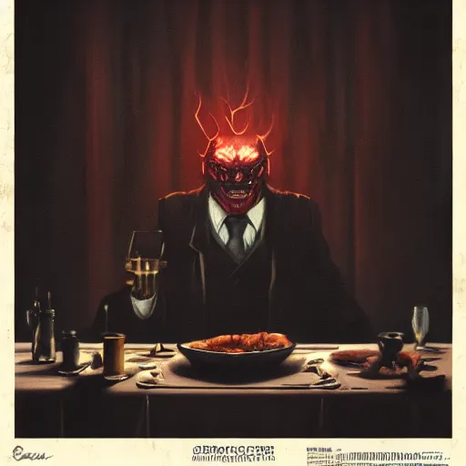 the most evil looking dinner in the world, greg | Stable Diffusion ...