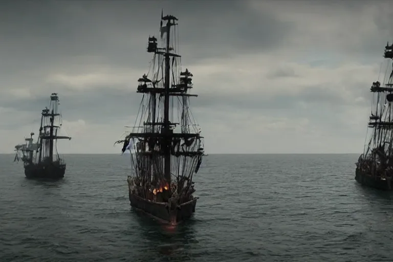 vfx movie pirate ships firing canons 8 5 mm by | Stable Diffusion | OpenArt