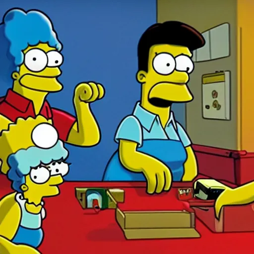 Squid Game (2021) episode featuring The Simpsons | Stable Diffusion ...