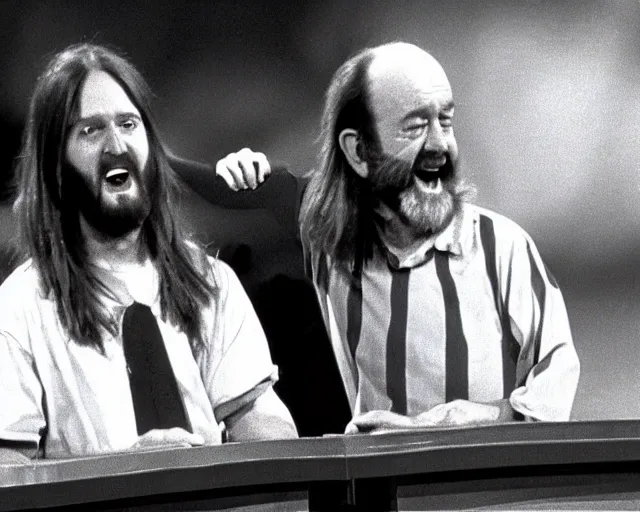 Mitch Hedberg and george carlin winning the price is | Stable Diffusion | OpenArt