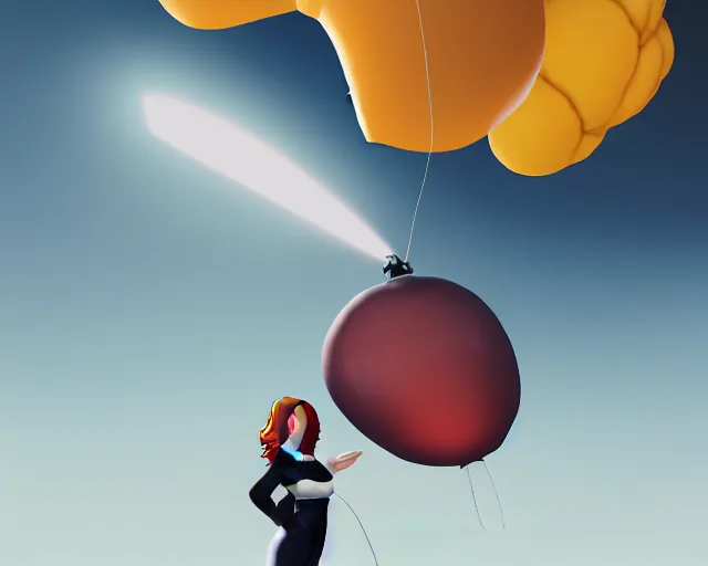 christina hendricks inflating like a balloon, unreal | Stable Diffusion
