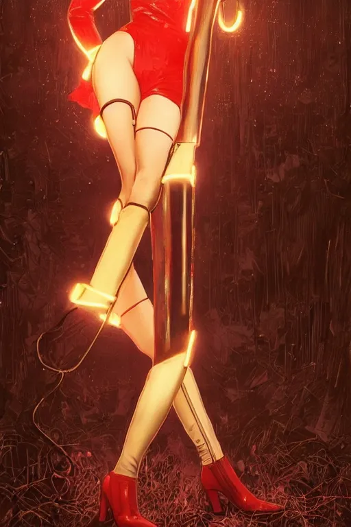 beautiful cottagecore miley cyrus bombshell overknee | Stable Diffusion | OpenArt