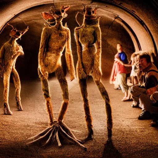 cinematic photo of humans wearing realistic ant | Stable Diffusion ...