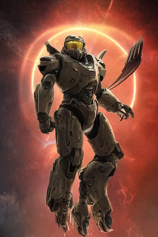 Master chief falling from orbit, atmospheric re-entry, | Stable ...