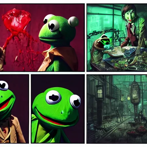 High resolution DSLR photograph of Kermit The Frog as | Stable ...