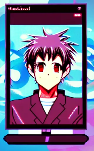 an retro anime image, key generator for music plugin, | Stable ...