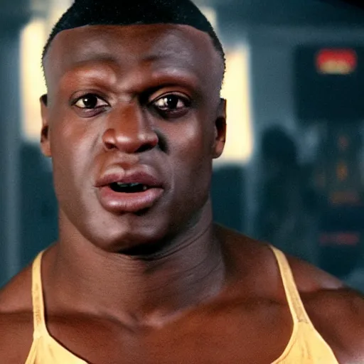 a still of ksi as simon phoenix in demolition man | Stable Diffusion ...