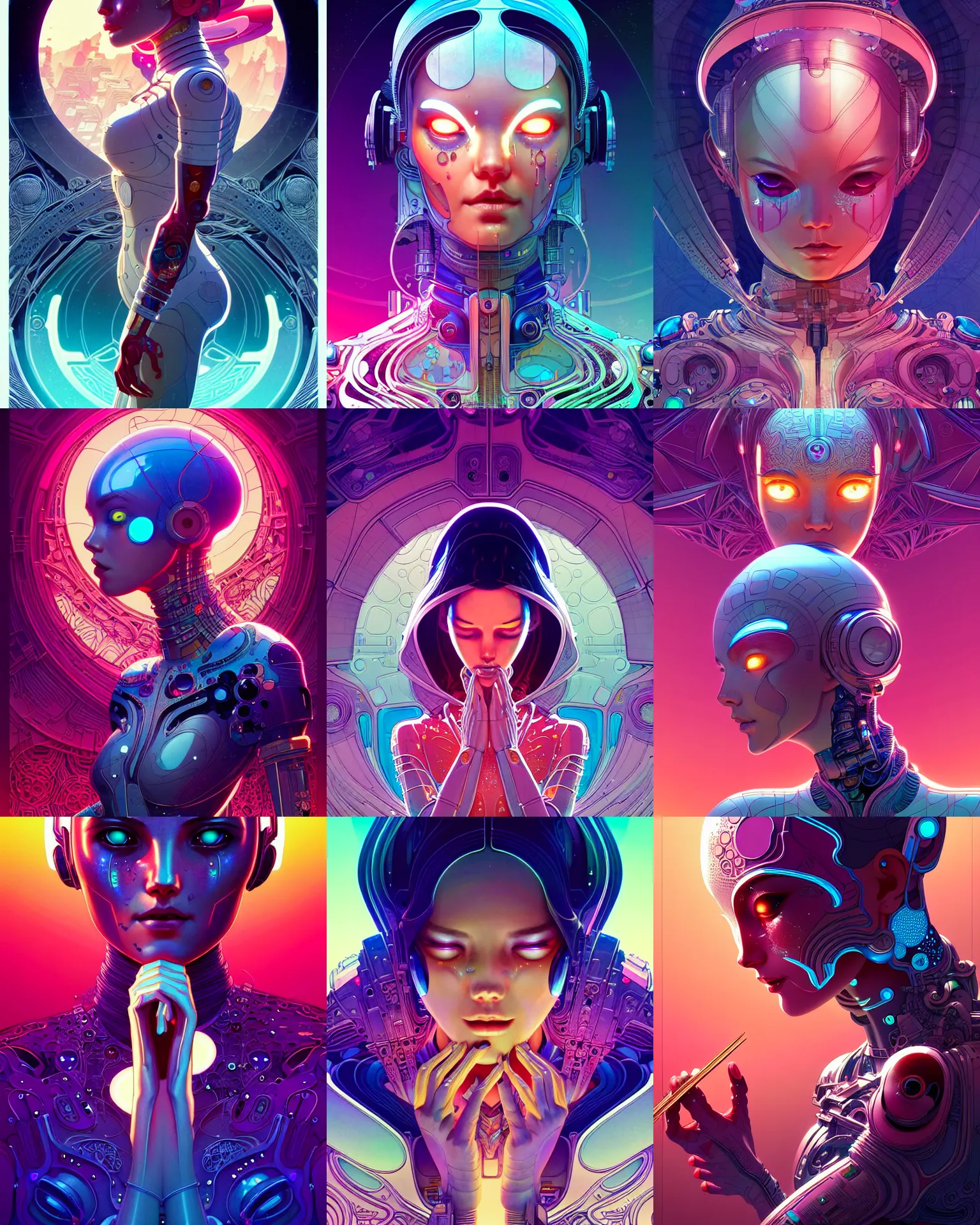 ultra detailed, beautiful female android in tears, | Stable Diffusion ...