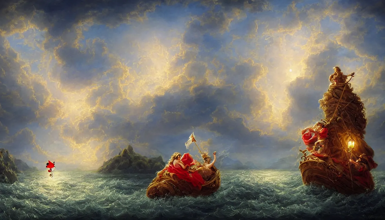 A fantasy fairytale story style painting, ladybird 🐞, | Stable ...