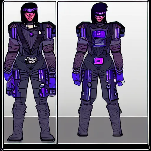 a cyberpunk + space opera warlock character design | Stable Diffusion ...
