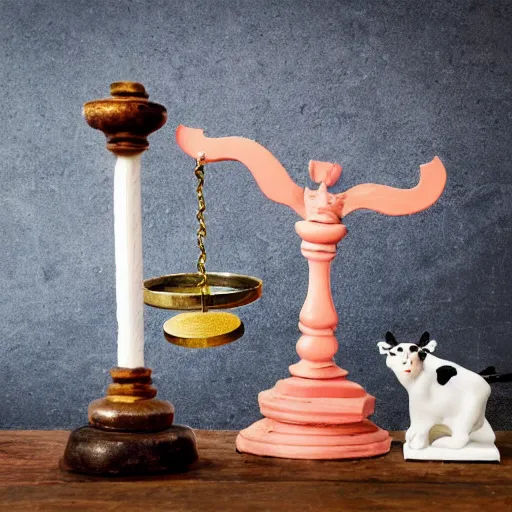 set of balance scales with weights, libra, weighing | Stable Diffusion ...