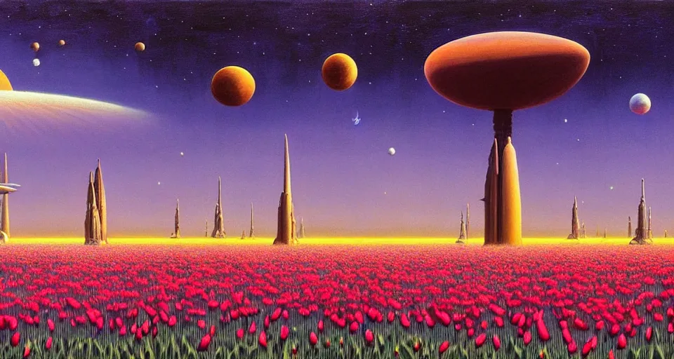 a beautiful painting of a large alien shrine in a | Stable Diffusion ...