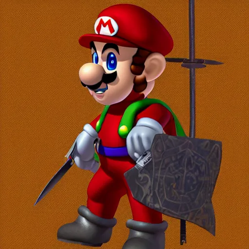 photo of mario nintendo character as highlander, | Stable Diffusion ...
