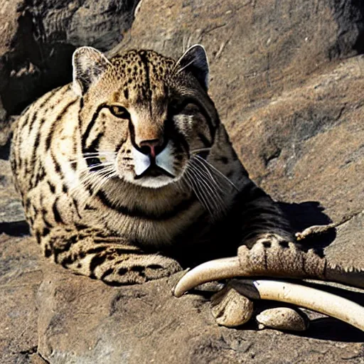 sabertooth cat, a cat with massive tusks, walrus | Stable Diffusion | OpenArt