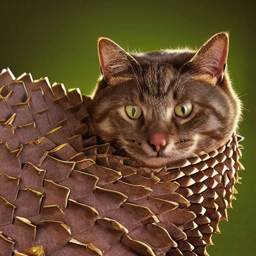 a Cat with the armor of a pangolin, national | Stable Diffusion | OpenArt