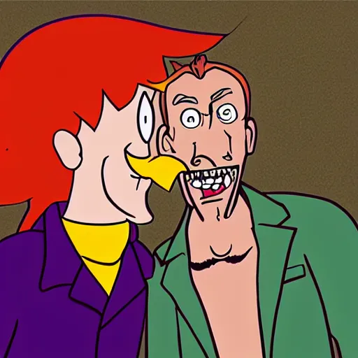 illustration of Tim Curry and Nigel Thornberry | Stable Diffusion | OpenArt