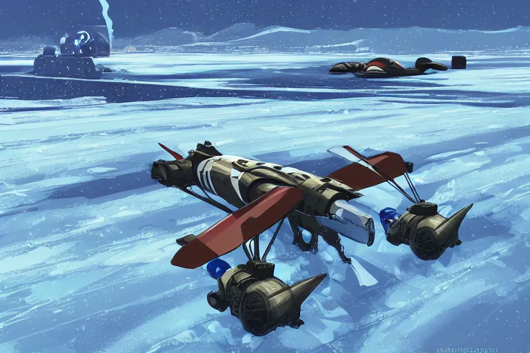 dieselpunk digital illustration of a jet - powered | Stable Diffusion ...