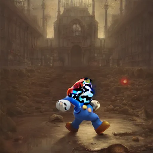 Streaming Bros, Mario Bros, Dark, Horror, detailed, | Stable Diffusion ...