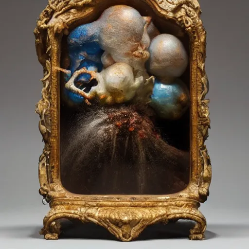 an 18th century surrealist oil sculpture of exploding | Stable Diffusion | OpenArt