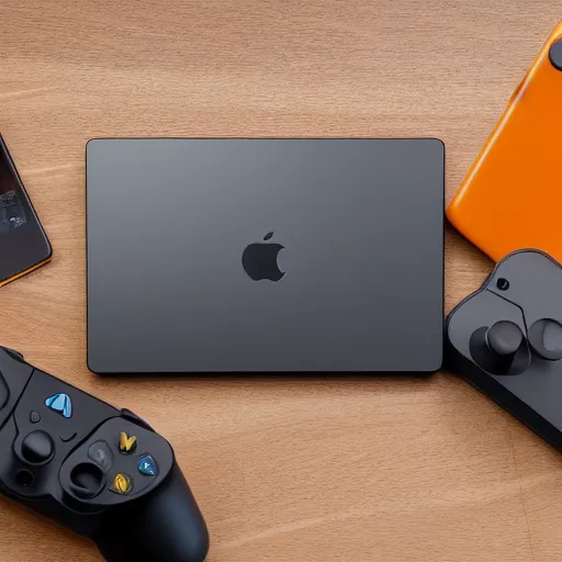 if apple designed a game console, product photo, high | Stable ...