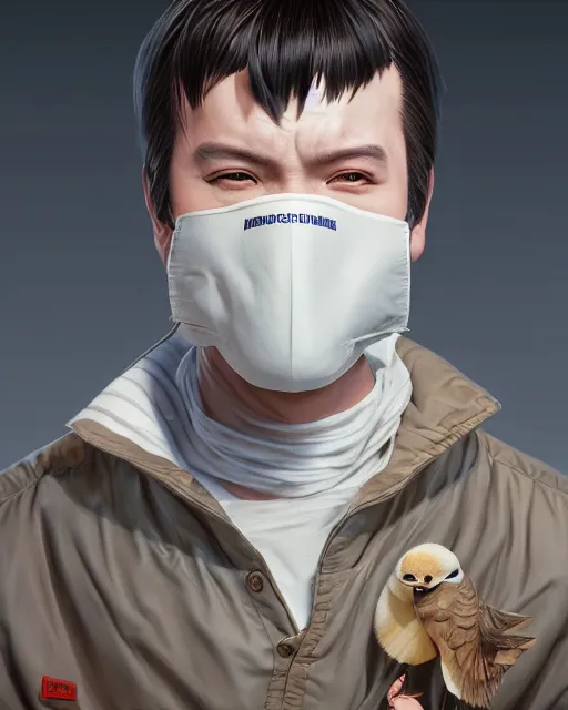 goose flying over the cuckoo's nest, in a medical | Stable Diffusion