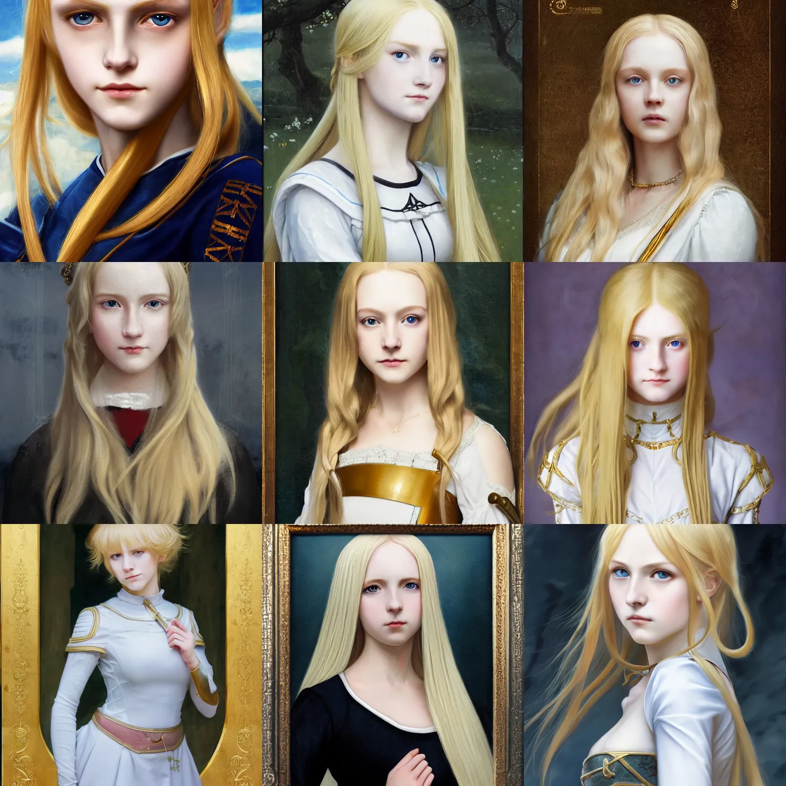 Portrait Painting of Alice Zuberg in SAO Alicization, | Stable ...