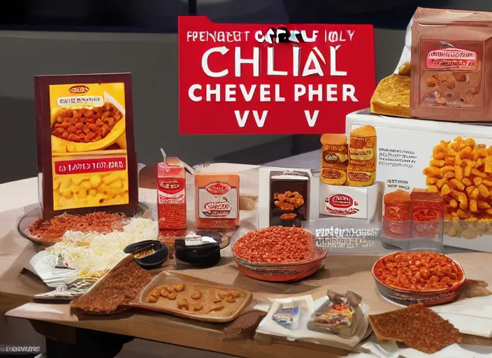 qvc tv show product showcase pile of nasty chili | Stable Diffusion ...