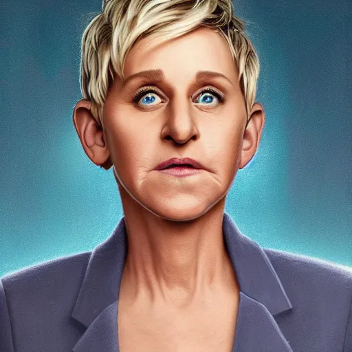 portrait of ellen degeneres muppet, amazing artwork, | Stable Diffusion ...