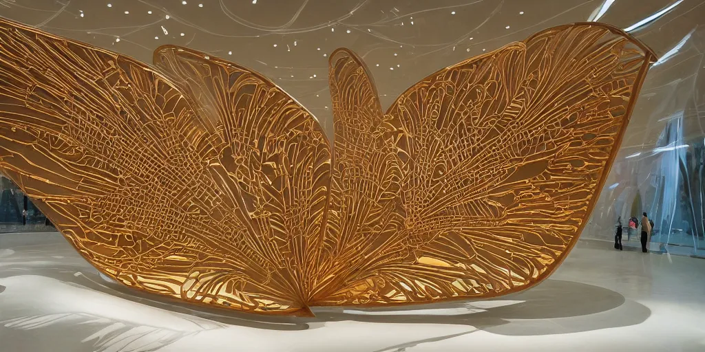 a beautiful futuristic museum made out of translucent | Stable Diffusion | OpenArt