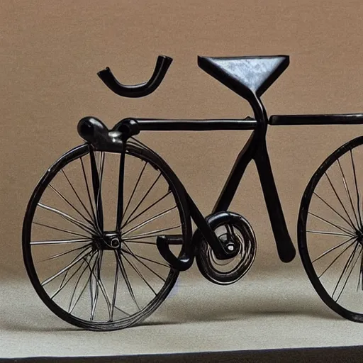 a cute beautiful alien shaped bicycle by H.R. Giger | Stable Diffusion