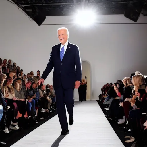 joe biden walking the runway at the maison magiela fw | Stable Diffusion | OpenArt